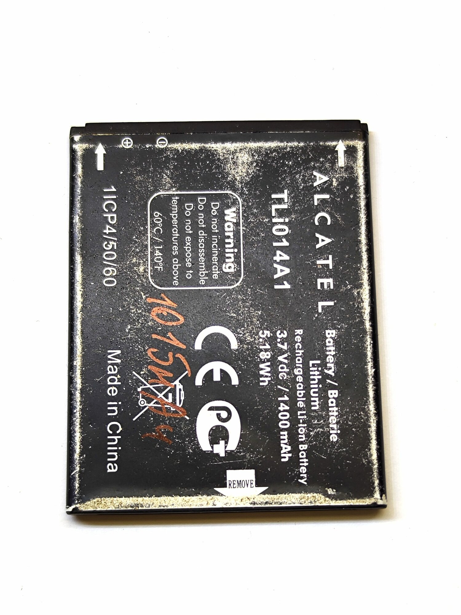 Аккумулятор для телефона Alcatel tli014a1 4010D 4013D 4027d 4030d 4035d 5020D МТС 960