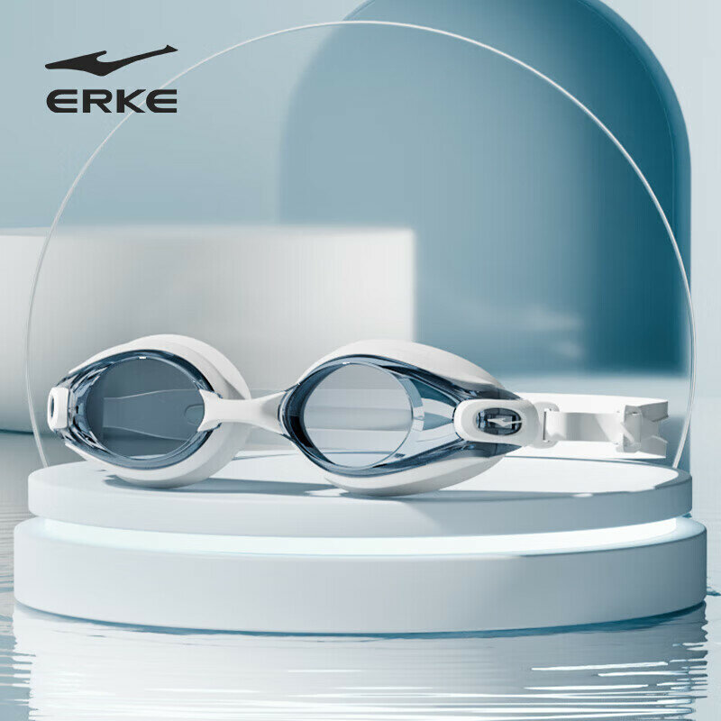 ERKE Adult Swimming Goggles, High-Definition, Waterproof, Anti-Fog, Non-Prescription Lenses, Simple And Professional Sports Swimming Diving Glasses for Men And Women
