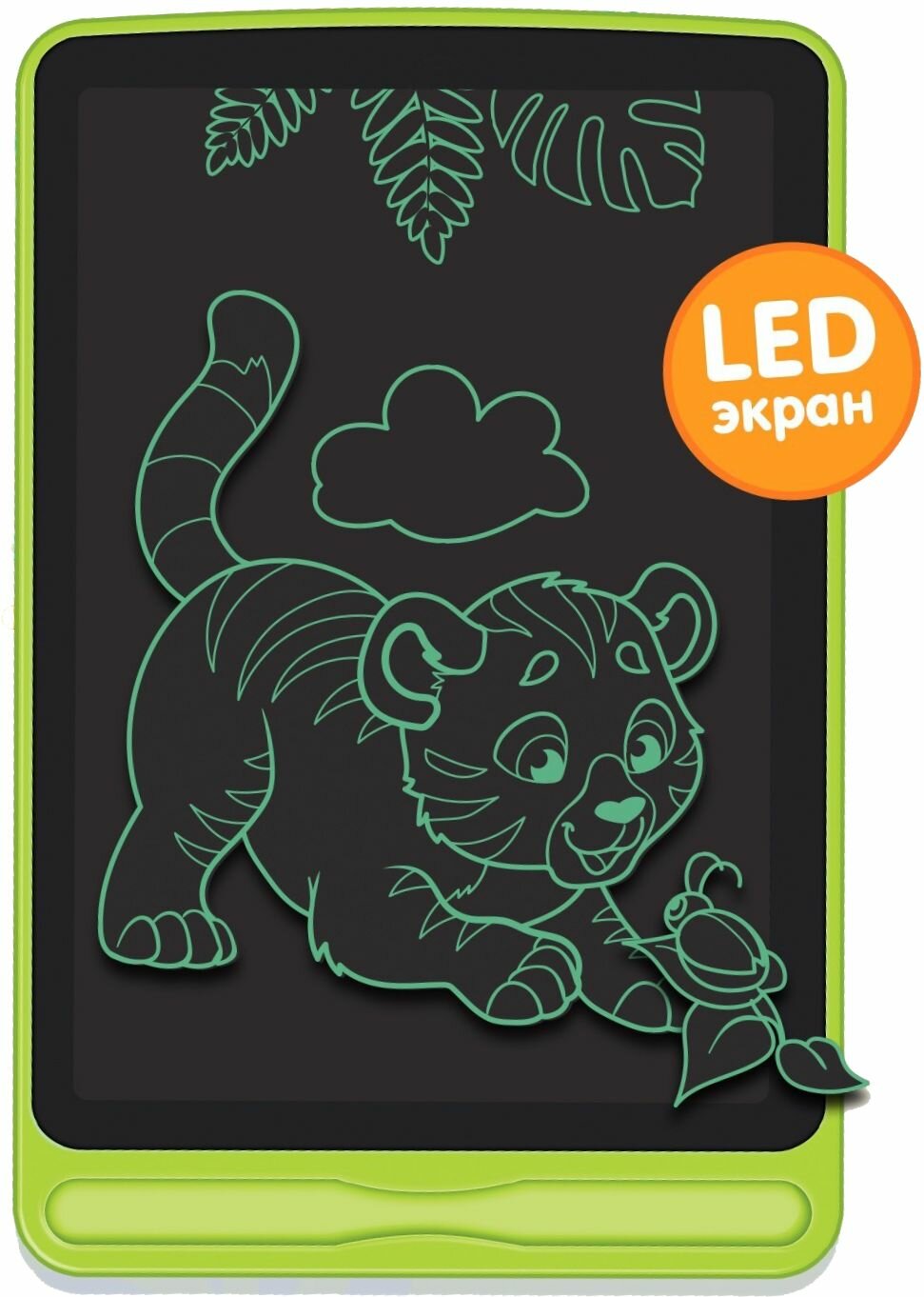 Детский графический планшет для рисования со стилусом и трафаретами, электронный интерактивный планшет с LED-экраном, диагональ 8,5 дюймов, микс