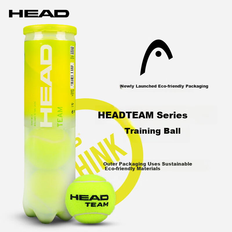 HEAD Tennis Balls for Competition Training, Single-Player Practice, Professional TEAM Use, Low-Pressure And High-Pressure Tennis Balls