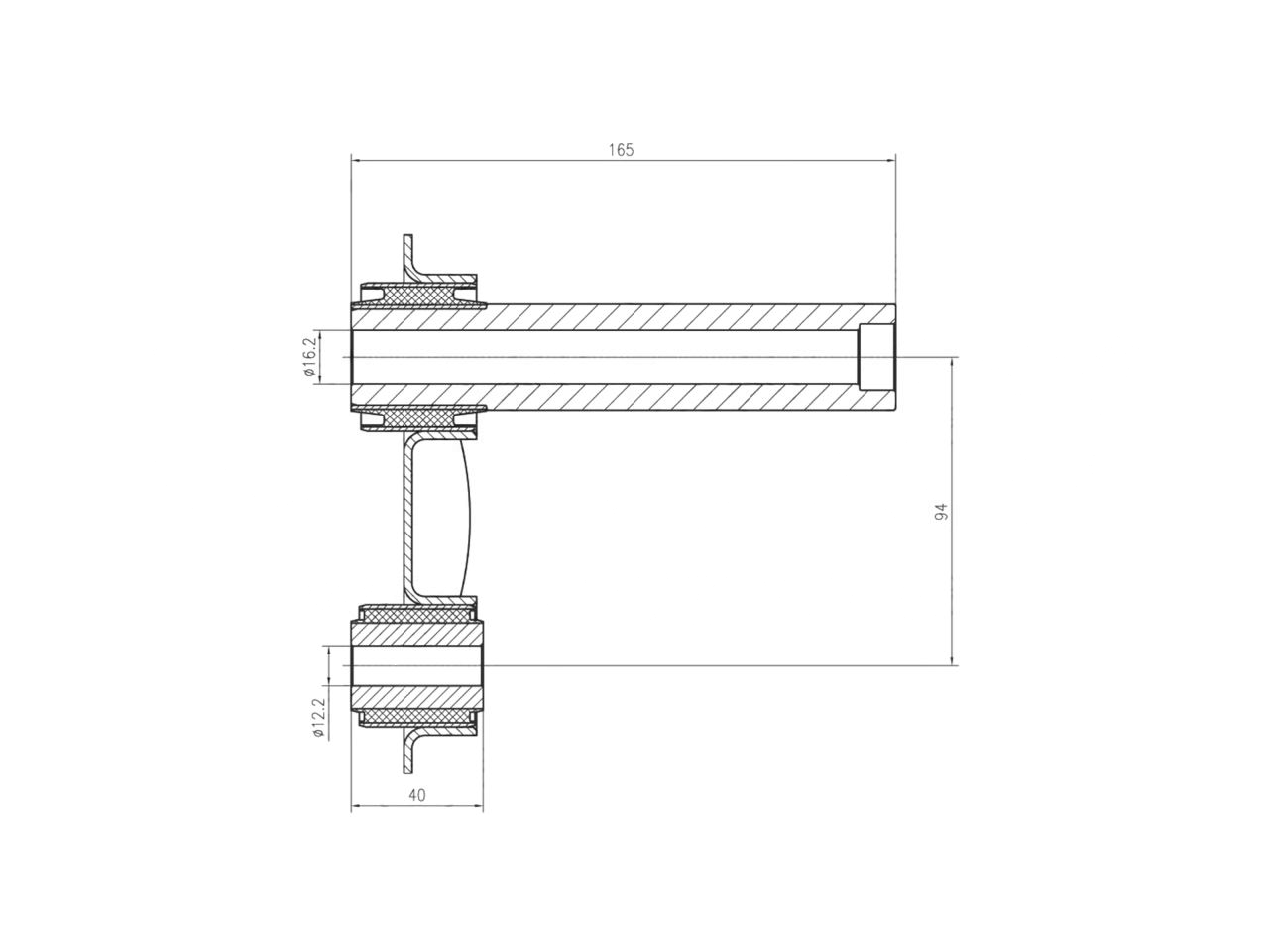 UNIO SSP-40124 (33321090030 / 33321091620 / 33326770749) рычаг подвески поперечный задний нижний BMW (БМВ) 5 (e39, e60, e61)