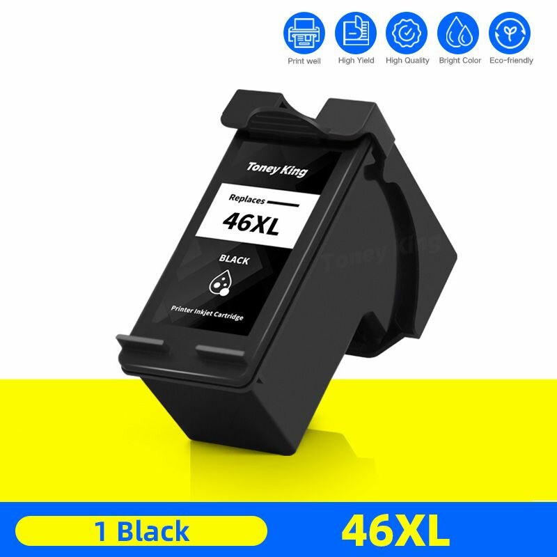 Картридж 46XL для HP Deskjet Ink Advantage Серия 2020hc, 2029, 2520hc, 2529 Ultra, 4729