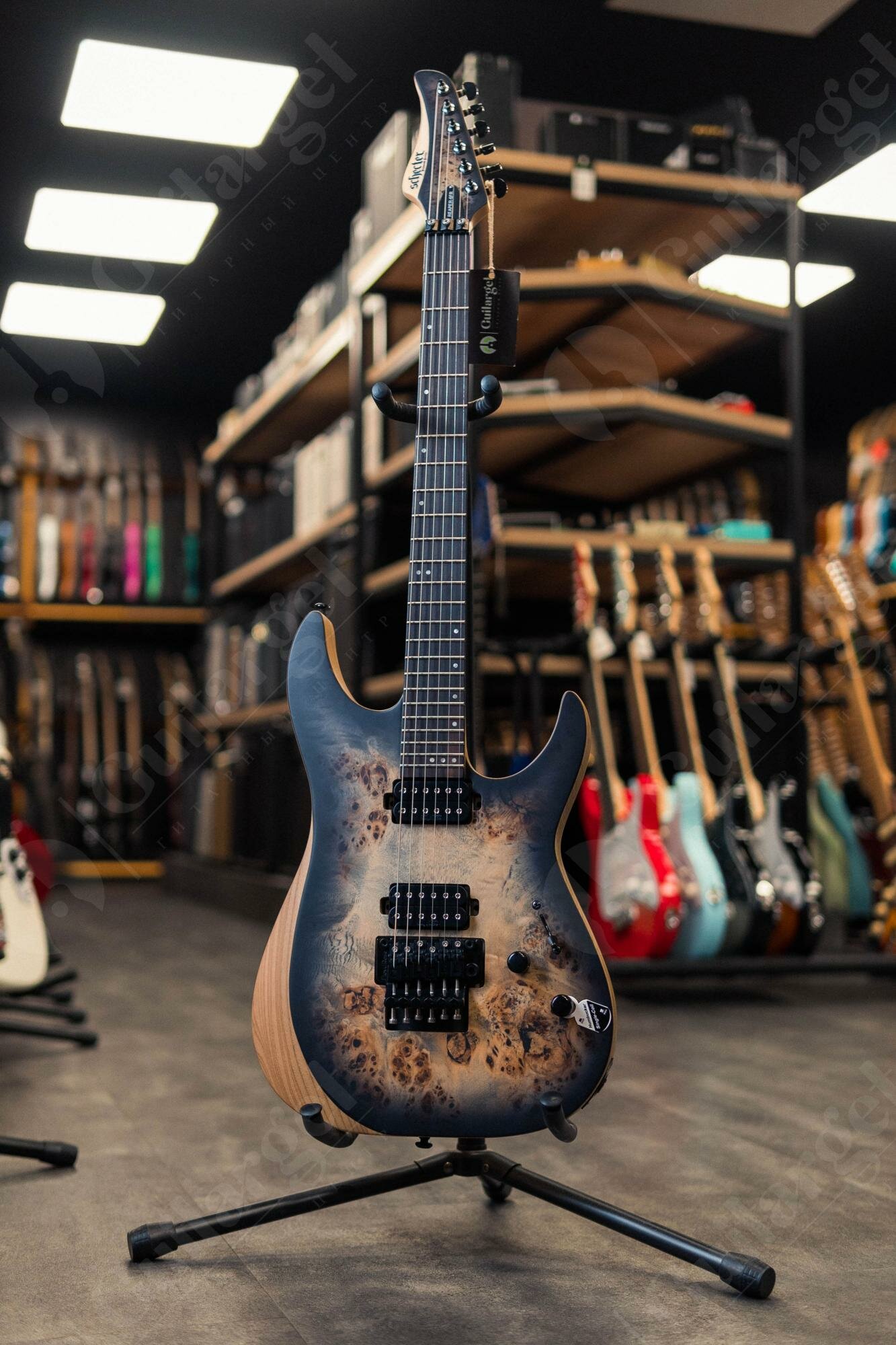 Электрогитара Schecter Reaper-6 FR Satin Charcoal Burst (SCB)