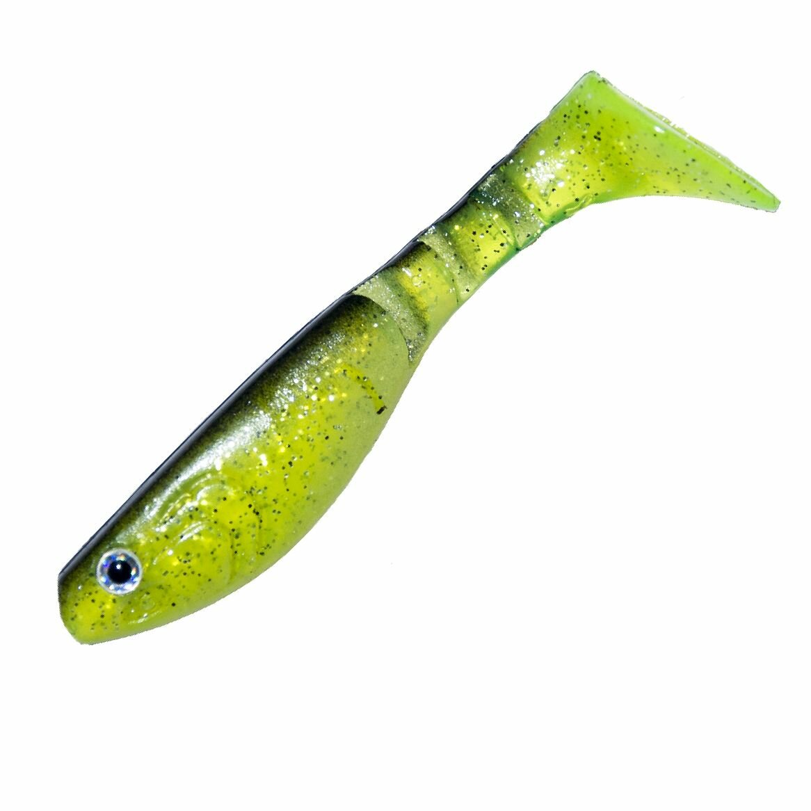 Силиконовая приманка на щуку, на судака, на окуня RUBICON Power Bait RIPPER-SHAD, 70 мм, цвет P170 (8 шт) /мягкая съедобная резина для рыбалки