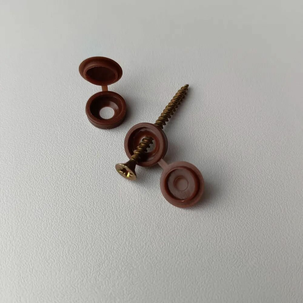 Пластиковые мебельные заглушки для саморезов с шляпкой , 100 шт.