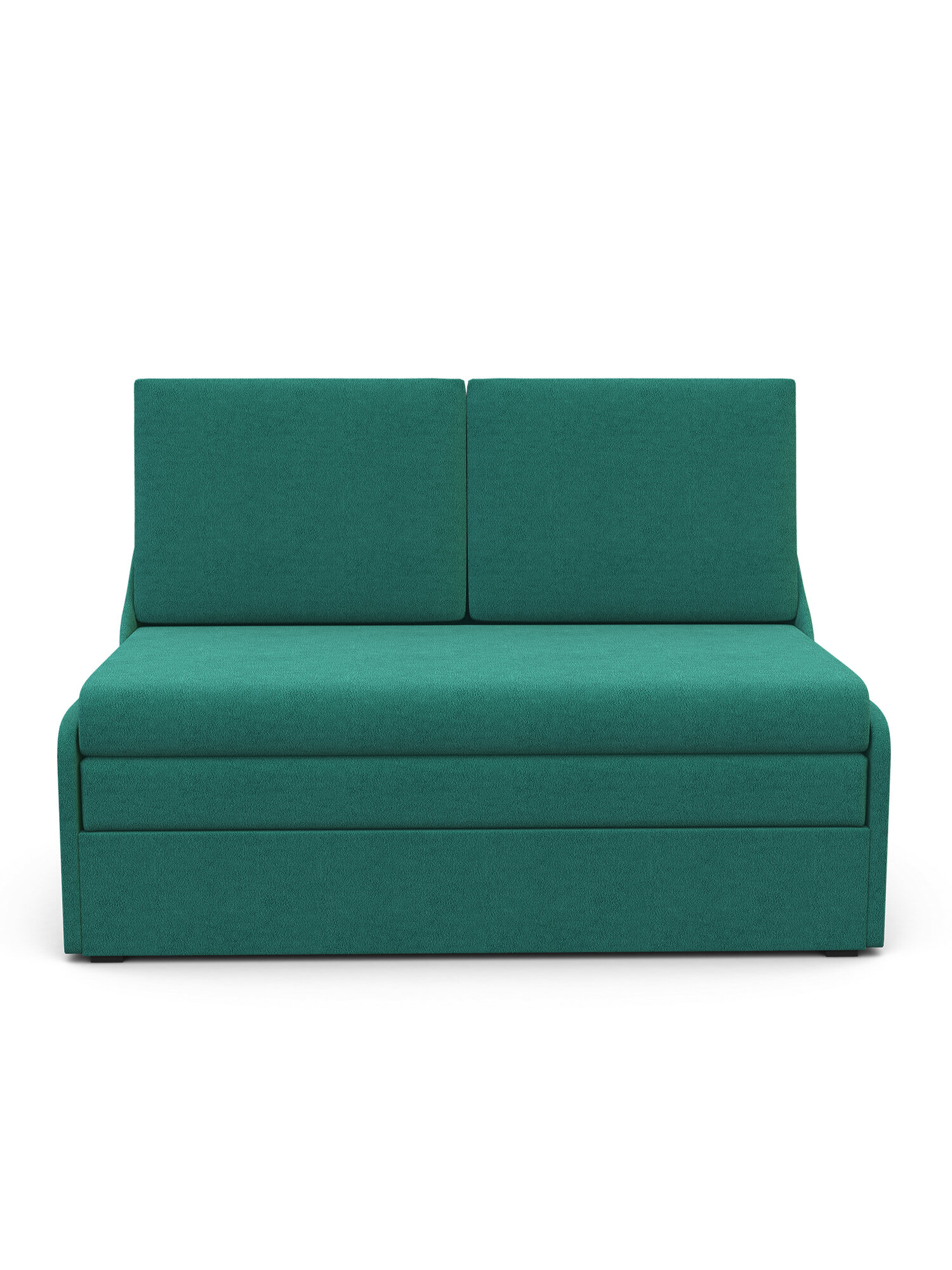 Диван кровать Уют-2, раскладной, прямой, 122х190 см, велюр бирюзовый