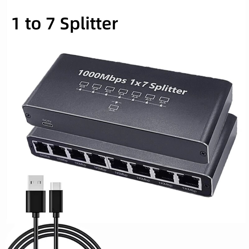 Ethernet-сплиттер nku 1 к 2/3/4/7 Розовый