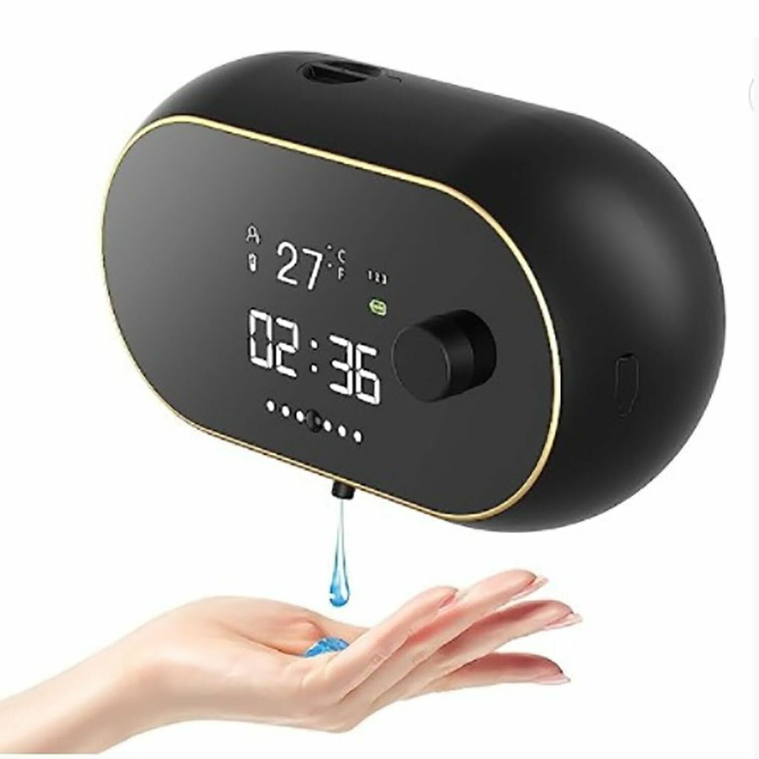 Дозатор пенного мыла, автоматический бесконтактный дозатор с емким резервуаром для воды (450 мл), три настройки подачи пены и функция самоочистки для ресторанов