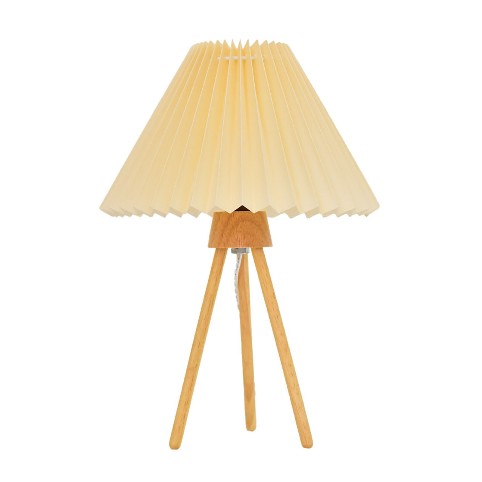 Настольная лампа ретро. Универсальная плиссированная кроватная настольная лампа