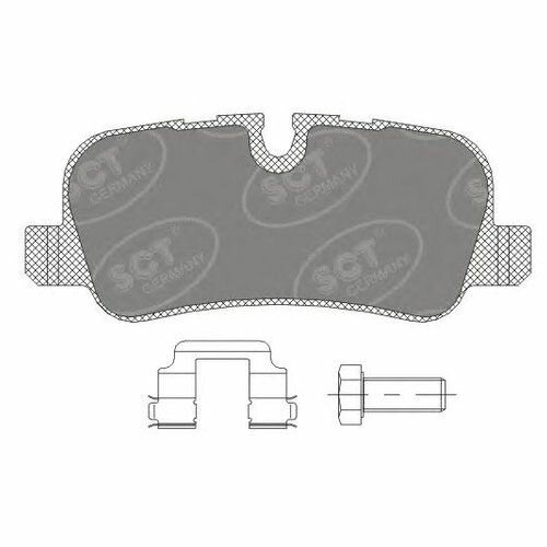 Sct sp 330 Колодки тормозные (комплект 4 шт.) sp330 Sct SP330