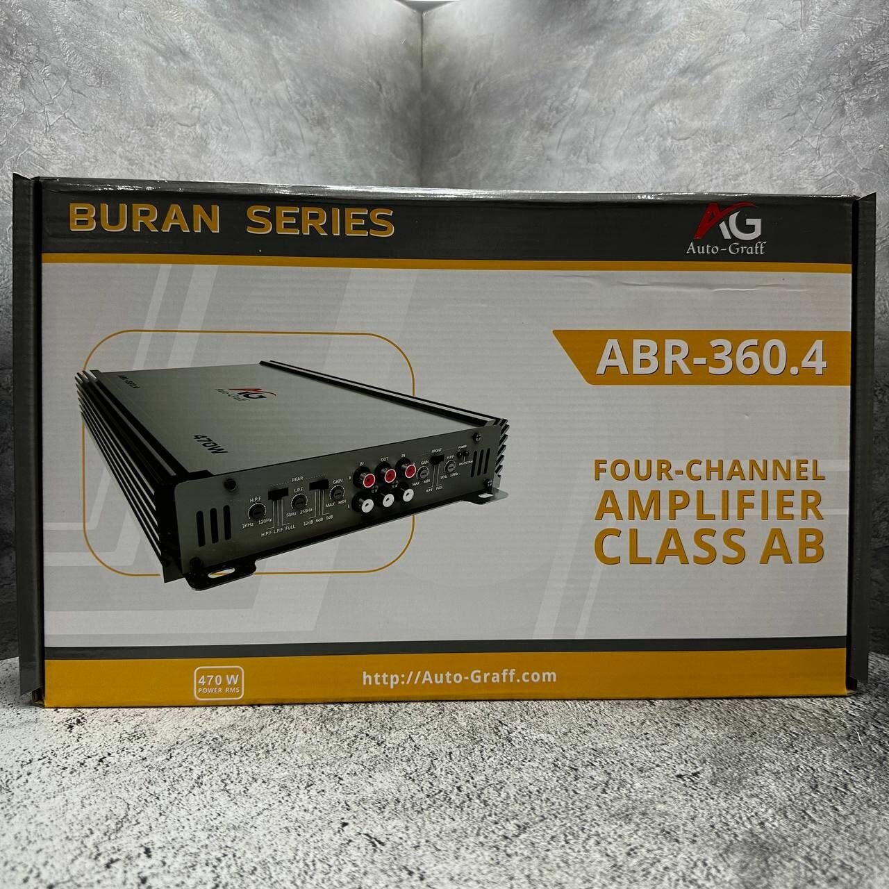 Усилитель ABR-360.4, класс AB, 4 Ом 90 Вт x 4, 2 Ом 180 Вт x 4