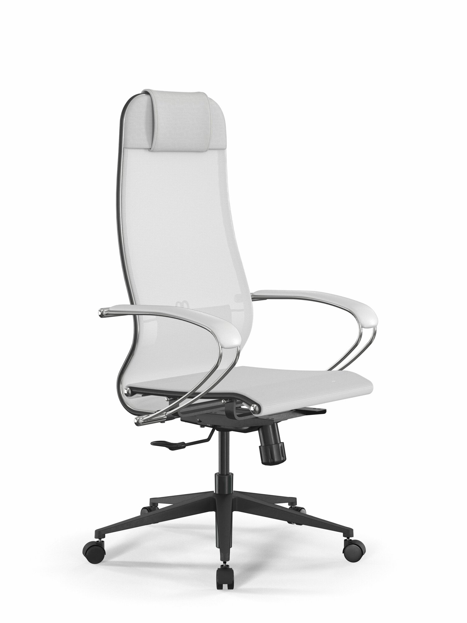 Кресло компьютерное МЕТТА-4/подл.131/осн. Synchro 002 белый