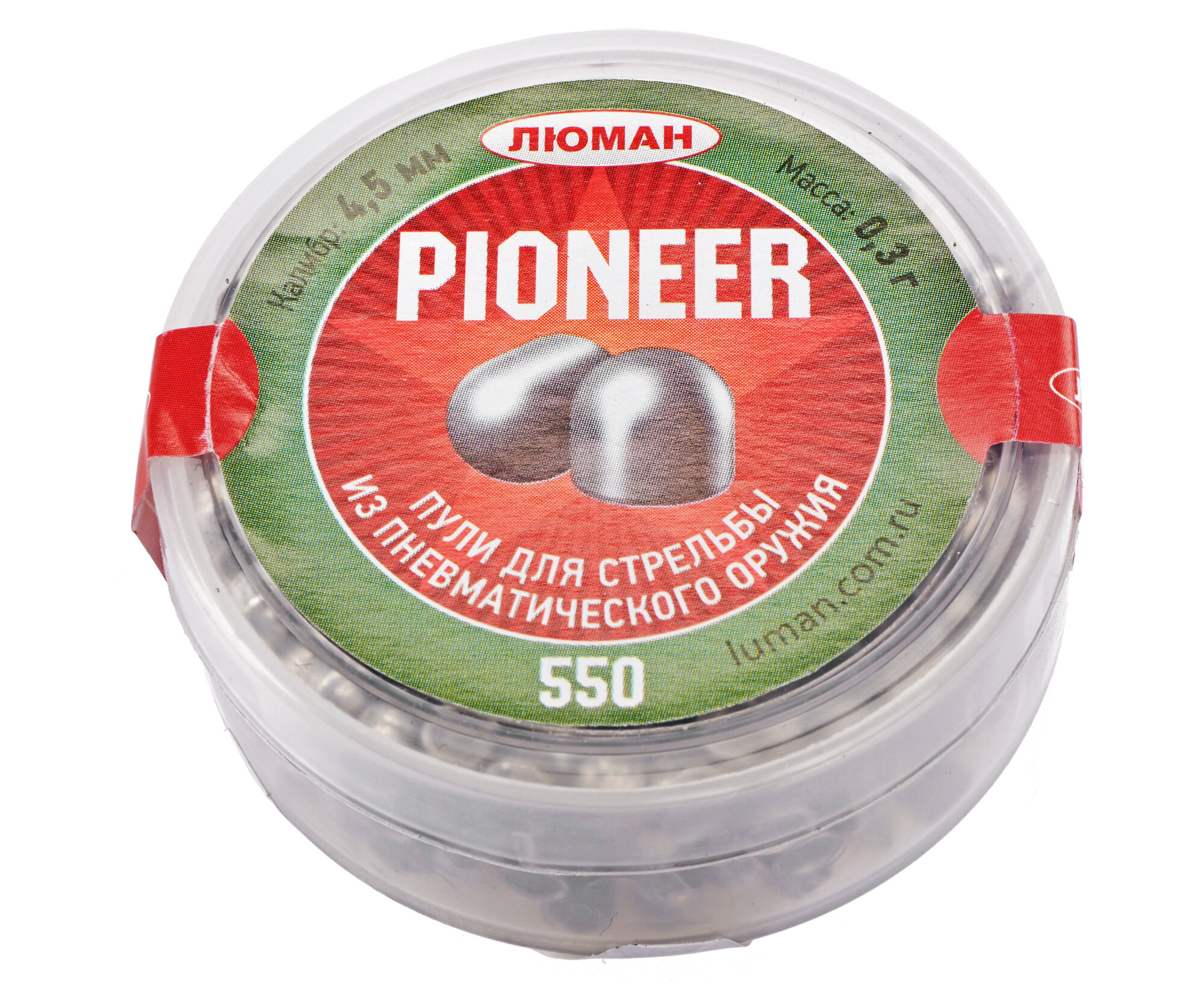 Пули пневматические Люман Pioneer 4.5 мм (550 шт, 0.3 г)