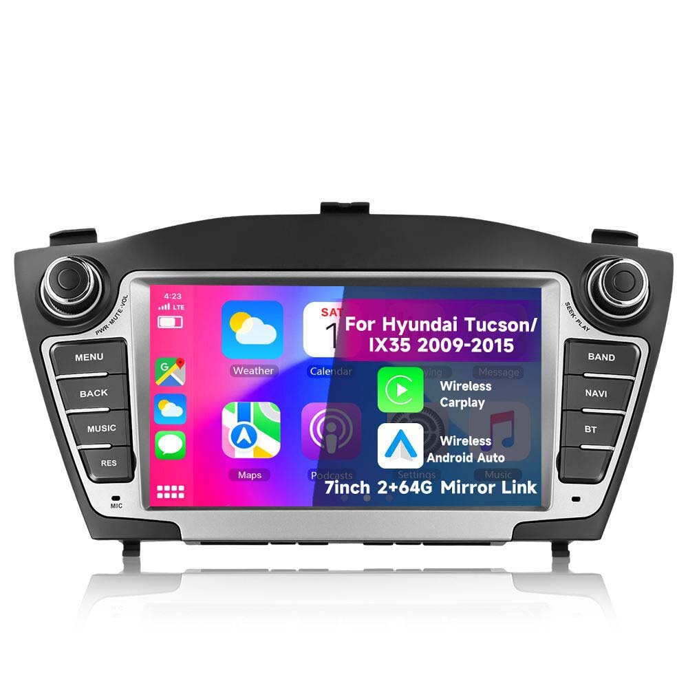 Магнитола для Hyunfai iX-35 2010-2018 Android WI-FI CarPlay Android Auto Bluetooth Вентилятор охлаждения
