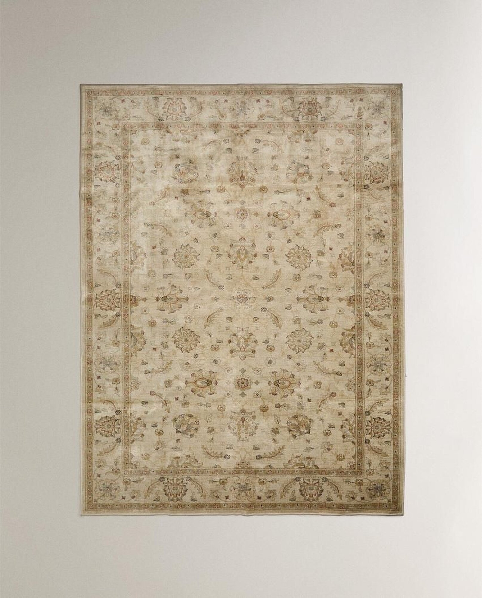 Ковер ZARA HOME 2308/029 - винтажный, с цветочными узорами, серый, 200 x 300 см