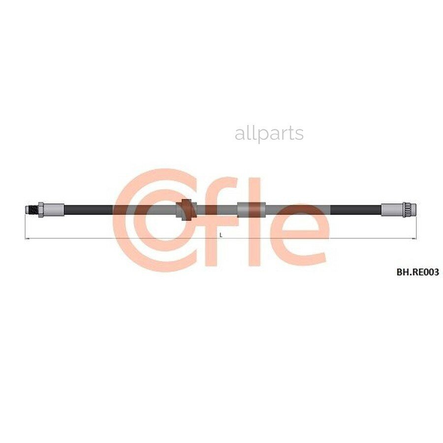 COFLE 92. BH. RE003 Шланг тормозной передн RENAULT Trafic 01- \ OPEL Vivaro 01- \ NISSAN Primastar 01-
