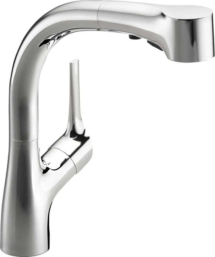Смеситель для кухни Jacob Delafon Elate E13963-CP с поворотным изливом, хром, глянцевый, однорычажный, латунный, с керамическим картриджем