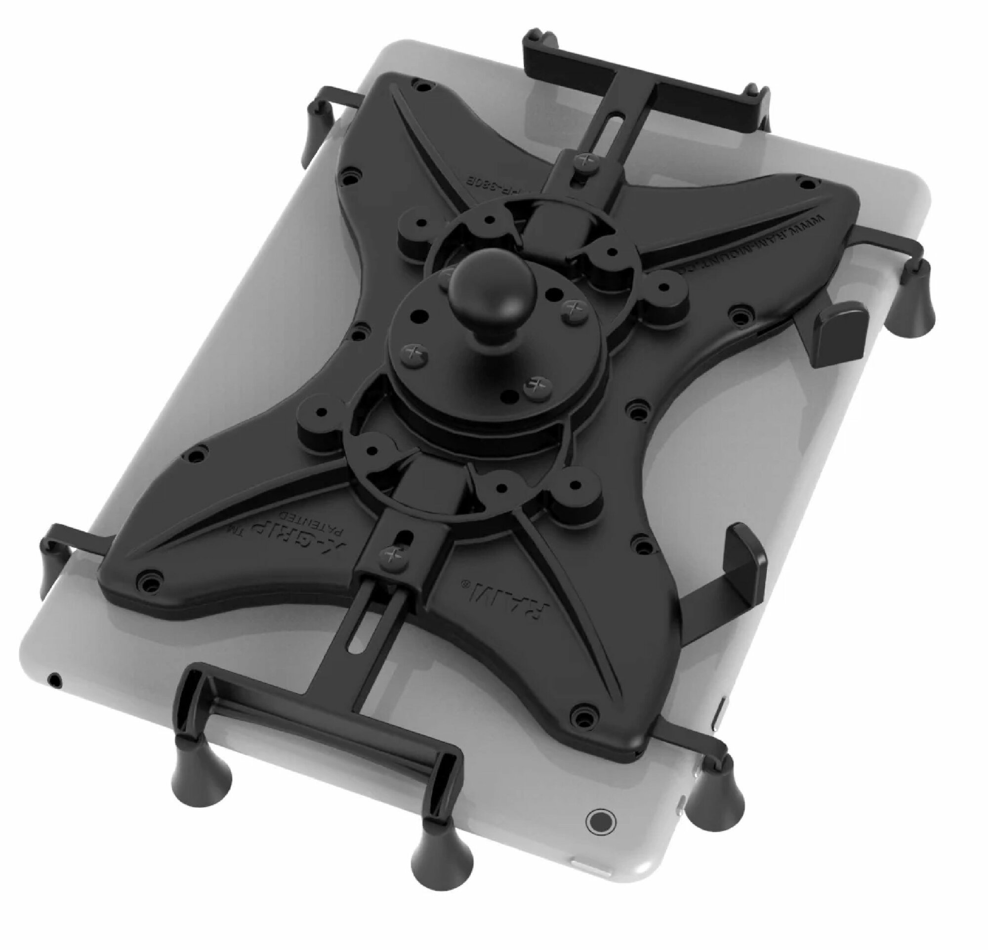 RAM-B-202-UN9U Держатель RAM X-Grip для 10" планшетов и др. + шар с круглым основанием 25 мм