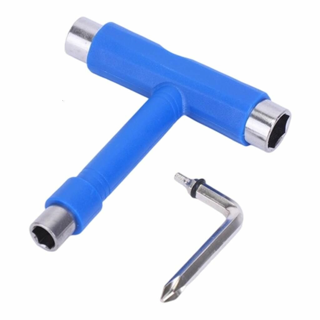Т-образный ключ для скейтборда-синий