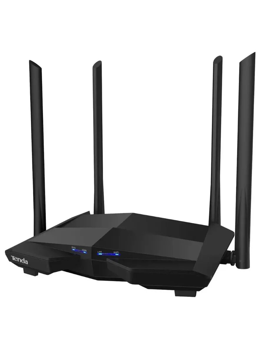 Роутер Wi-Fi двухдиапазонный AC10 AC1200 черный