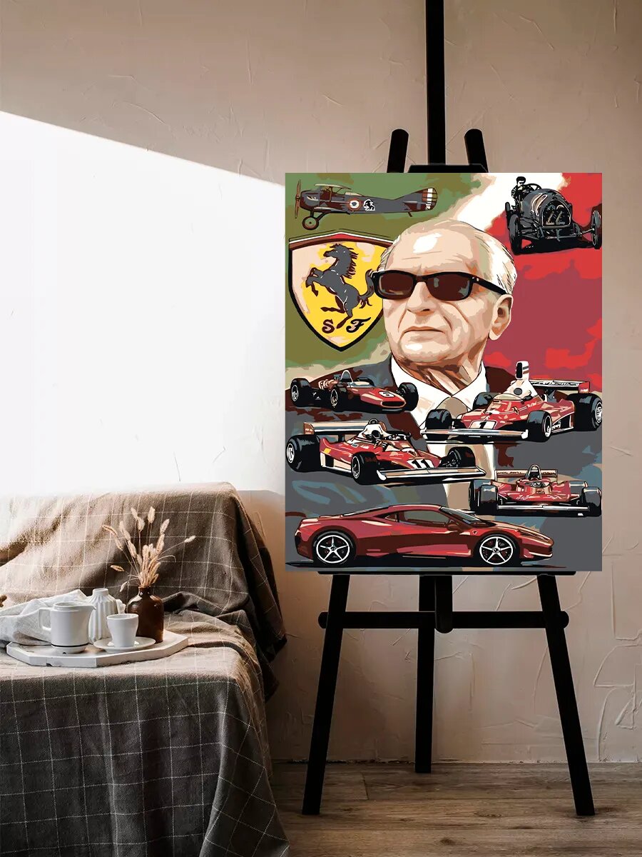 Картина по номерам Энцо Феррари Ferrari Enzo Формула 1