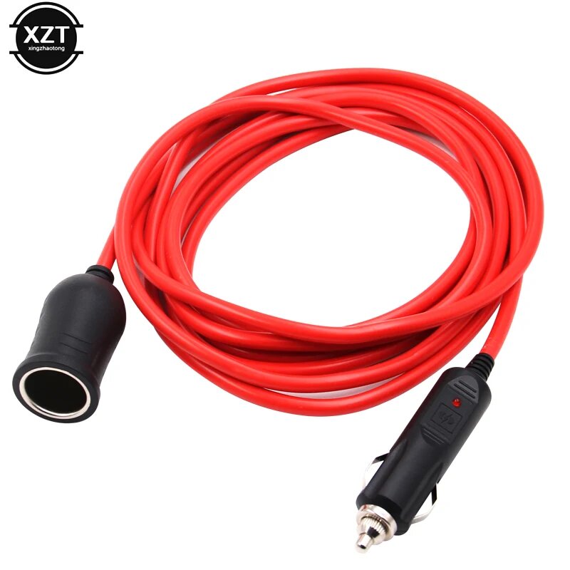 12 В 24 В 10 А автомобильный удлинитель прикуривателя 3,5 м розетка Стайлинг зарядный кабель гнездовая розетка аксессуары для сигарет, red