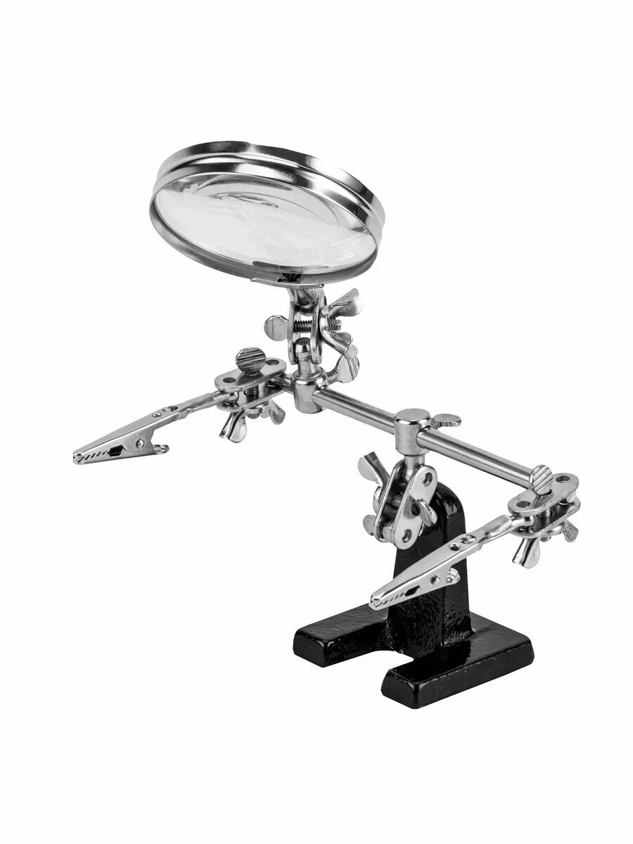 Держатель для пайки "Третья рука", зажим, лупа SPARTA 914605