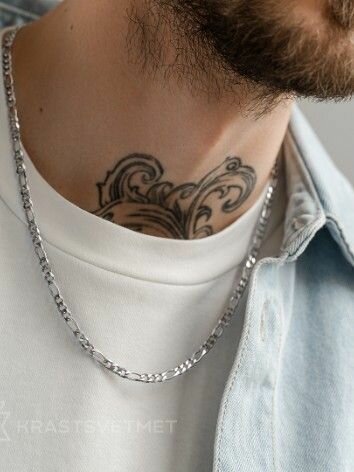 Цепь серебро, 925 проба, родирование