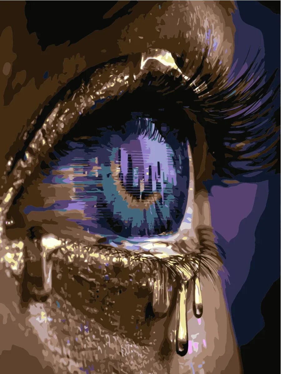 Картина по номерам 30x40 см глаз