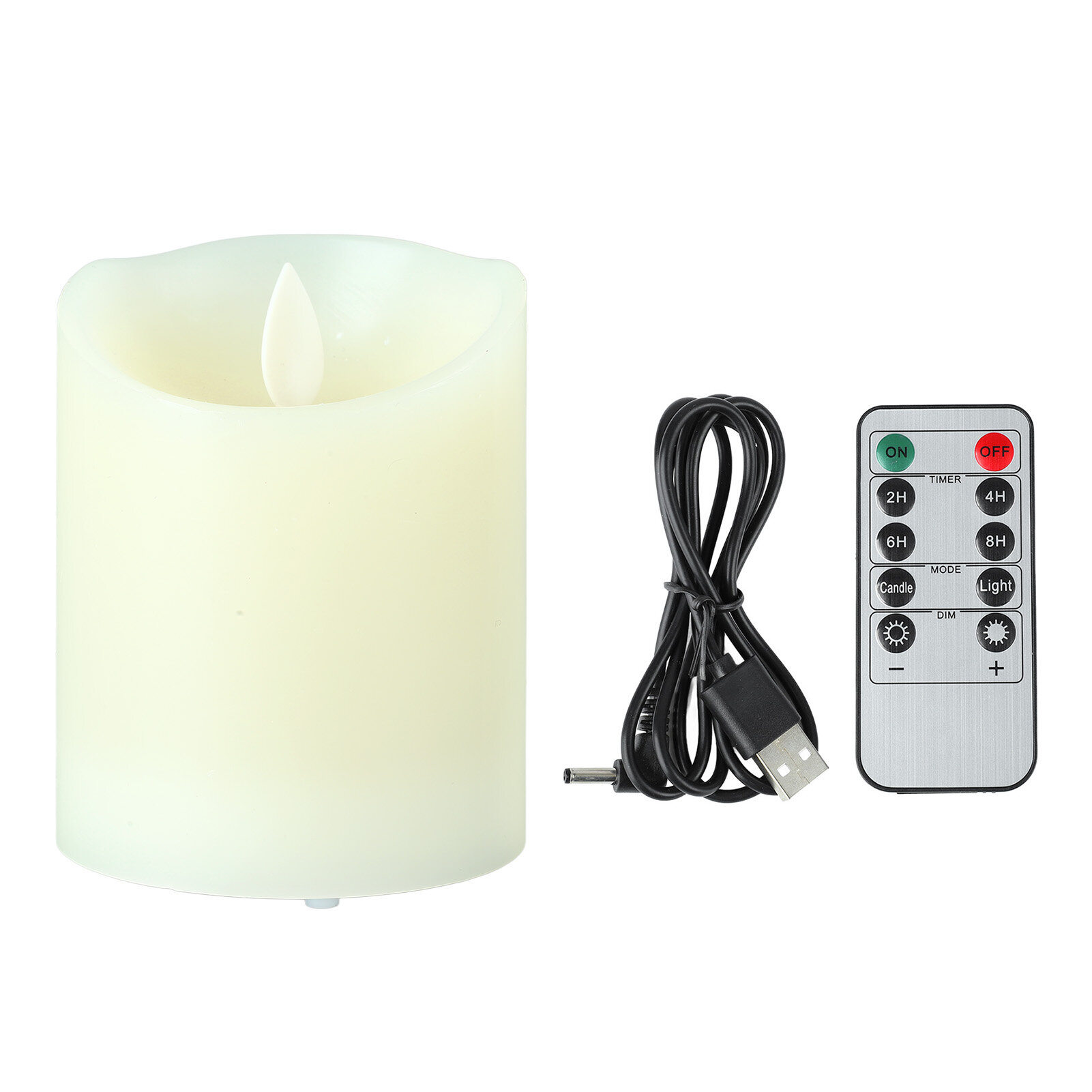 Electronic Candle Lights Rechargeable Flameless Tea LED Candles with Remote Control for Room Wedding Decoration