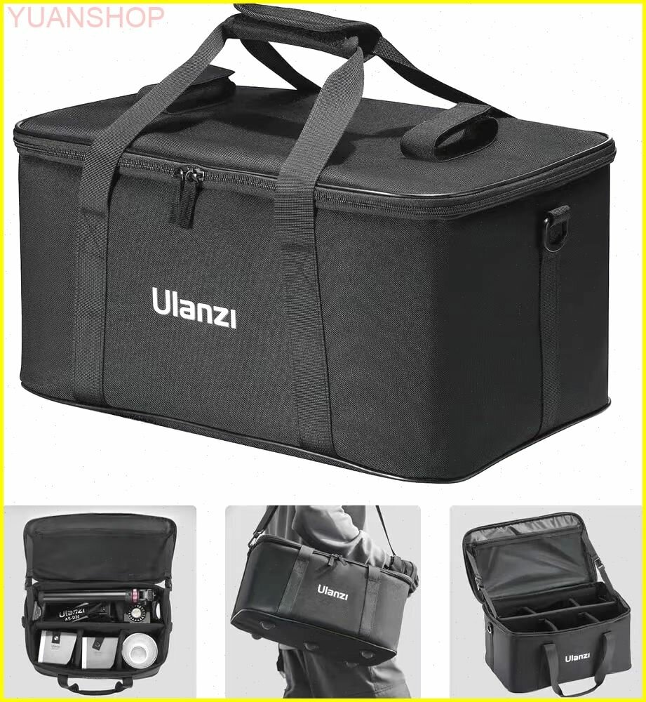 ULANZI Тоут со съемной поролоновой подкладкой для студии, стойки для света, софтбокса, с плечевым ремнем и ручкой, OM-01