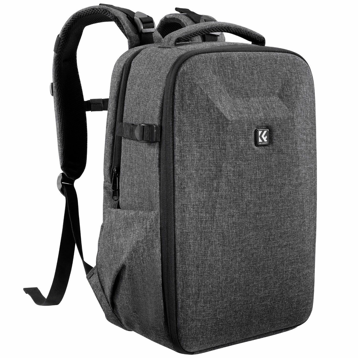 Рюкзак для фотографий и фоторюкзаков 22L K & F CONCEPT Нейлоновые материалы / Устойчивость к ударам EVA / Серый