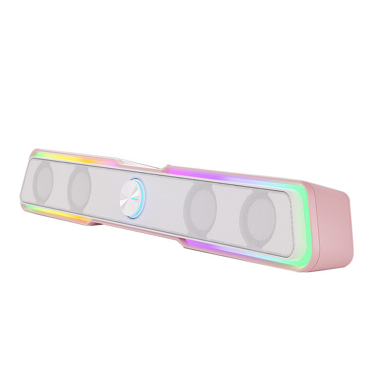 Умная LED-подсветка HP HUIPU Matching Set 6002S Bluetooth, pink, поворотный регулятор громкости
