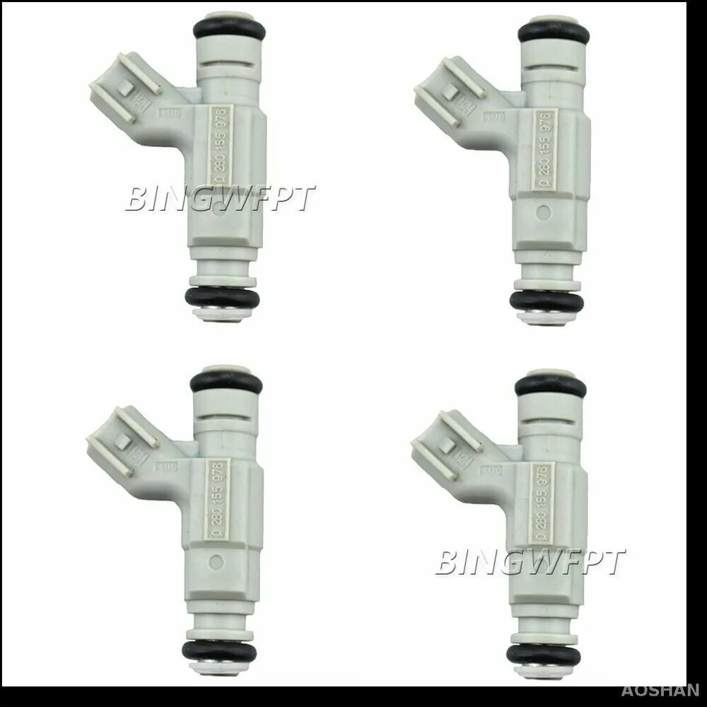 Фильтр топливный арт. 4 шт. Топливные форсунки 0280155976 для Chrysler Sebring PT Cruiser Voyager Dodge Caravan Neon Stratus 2.4L 2001-2004