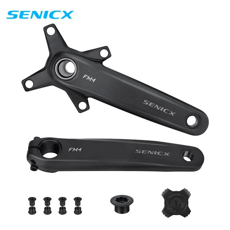 SENICX FM4 Шатуны MTB Алюминий 170 мм 104BCD 32T/34T/36T/38T/40T/42T 8/9/10/11/12 скорости Crank No BB