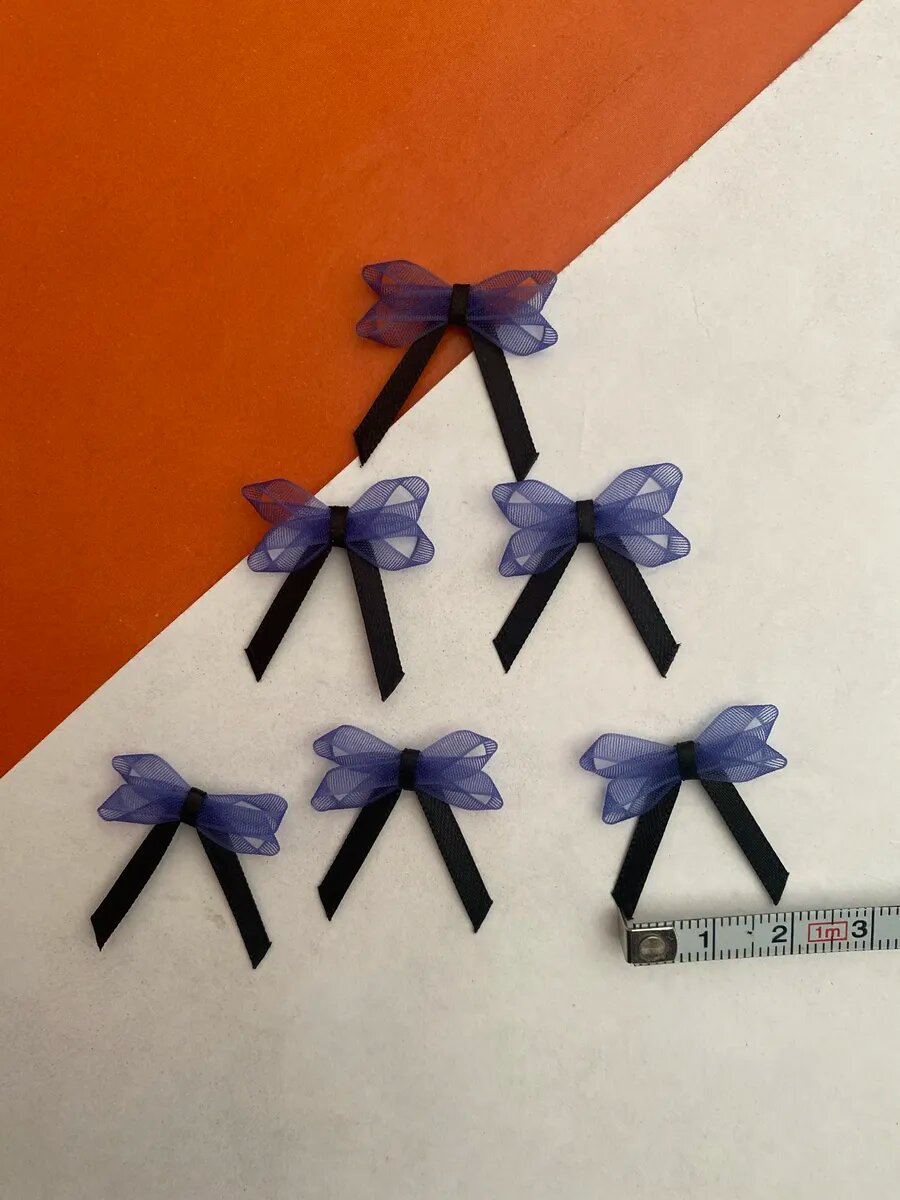 Бантик пришивной, для изготовления аксессуаров и одежды, 10 шт.