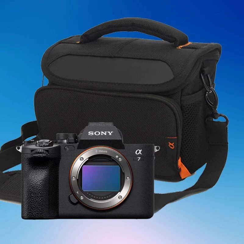 Черная усиленная сумка-плечевая для фотоаппарата Sony A7R2 A6300, дополнительный большой размер, защита объективов