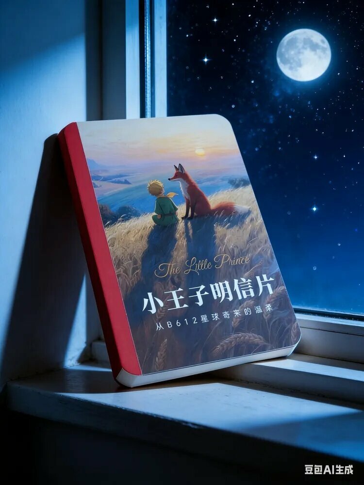 Набор открыток "Маленький принц" 22 шт с цитатами, подарочная коробка