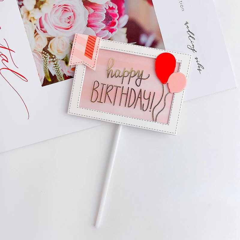 Топпер для торта, разноцветный воздушный шар для детей, украшение для дня рождения, свадьбы, юбилея, вечеринки, сделай сам, топперы для выпечки кексов, новинка