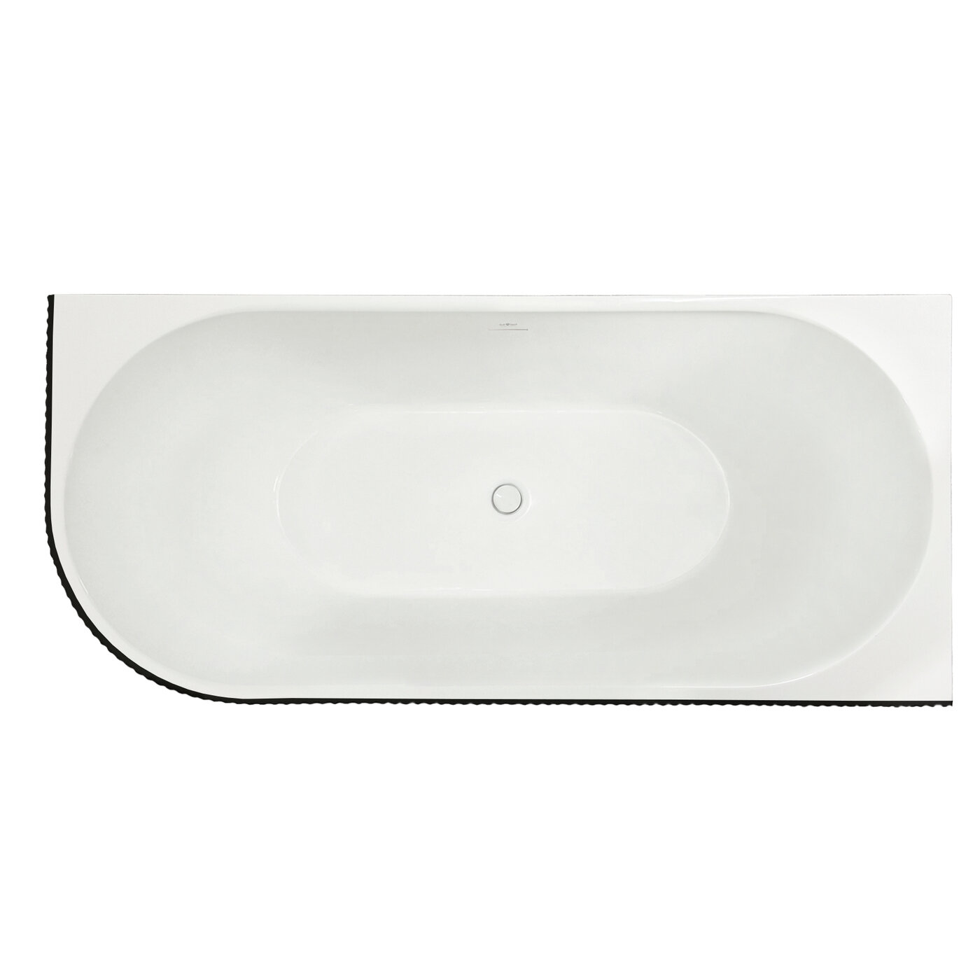 Акриловая ванна Royal Bath Nero 170х78 RB710302BL-R-WT