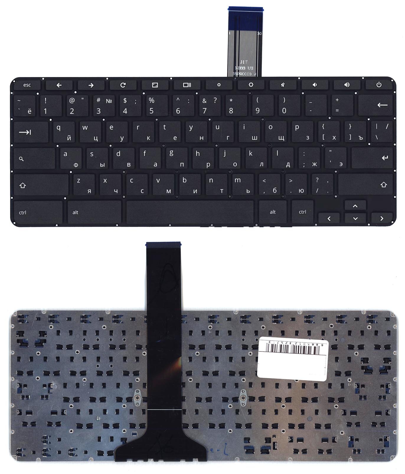 Клавиатура для ноутбука HP Chromebook 11 G2 G3 G4 11-2000 11-2100 черная