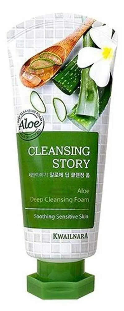 WELCOS Пенка Cleansing Story Foam Cleansing Aloe, 120 гр.