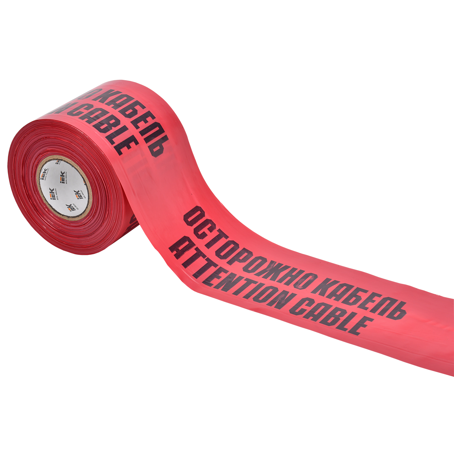 Лента сигнальная ЛСЭ-250 'Осторожно кабель' (250мм-200мкм) 100м , IEK UST20-100-250-200-K04 (1 шт.)