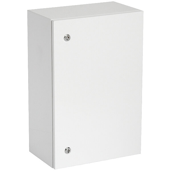 Шкаф 407R R6 600х400х240мм белый 45079 с монтажной платой без реек Щитэлектрокомплект