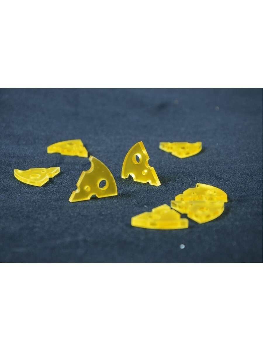 Фишки Правильные игры "Сырные токены", для настольных игр, акрил, 24 шт.