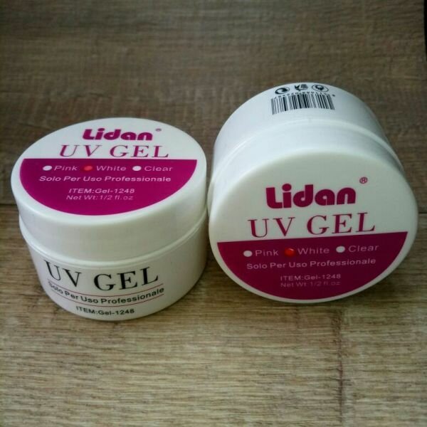 Гель для френча "Lidan" белый, 15 мл.