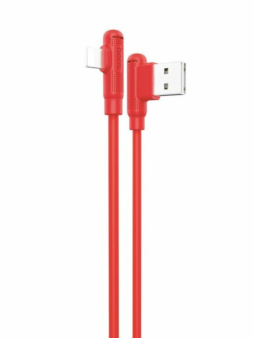 Кабель-переходник USB to Lightning HOCO X46i Pleasure Silicone Lightning (красный)