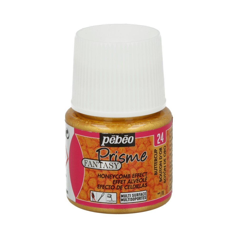 Краска Pebeo Fantasy Prisme, с фактурным эффектом, 45 мл, золотой бутон
