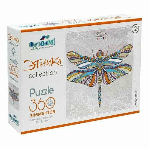 Пазлы 360 деталей. Арт-терапия. Этника. Стрекоза 06519, (ООО "Оригами") ()