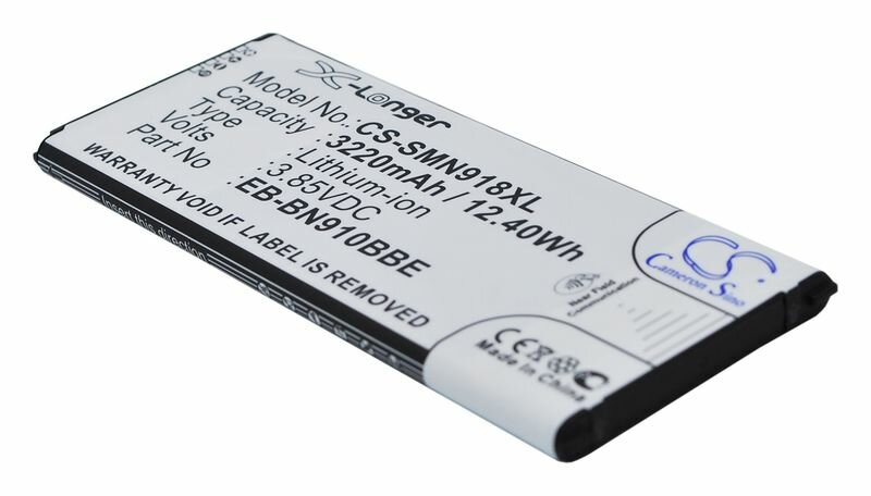 Аккумулятор Cameron Sino CS-SMN918XL для Samsung EB-BN910BBE, NFC